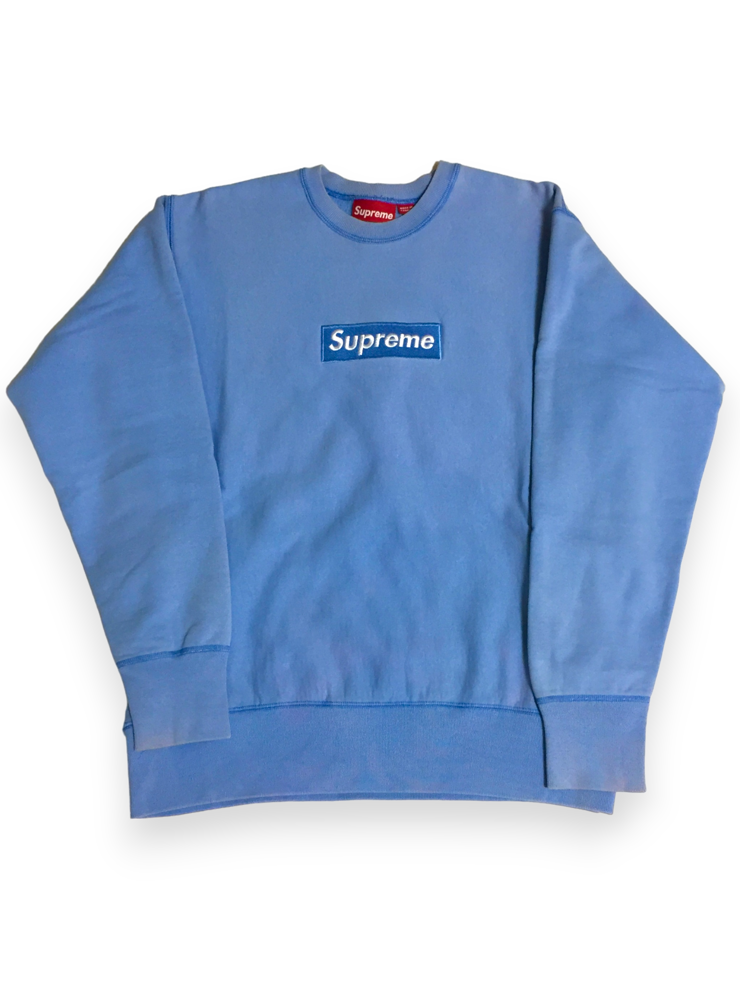 2001 Supreme Baby Blue Box Logo Crewneck