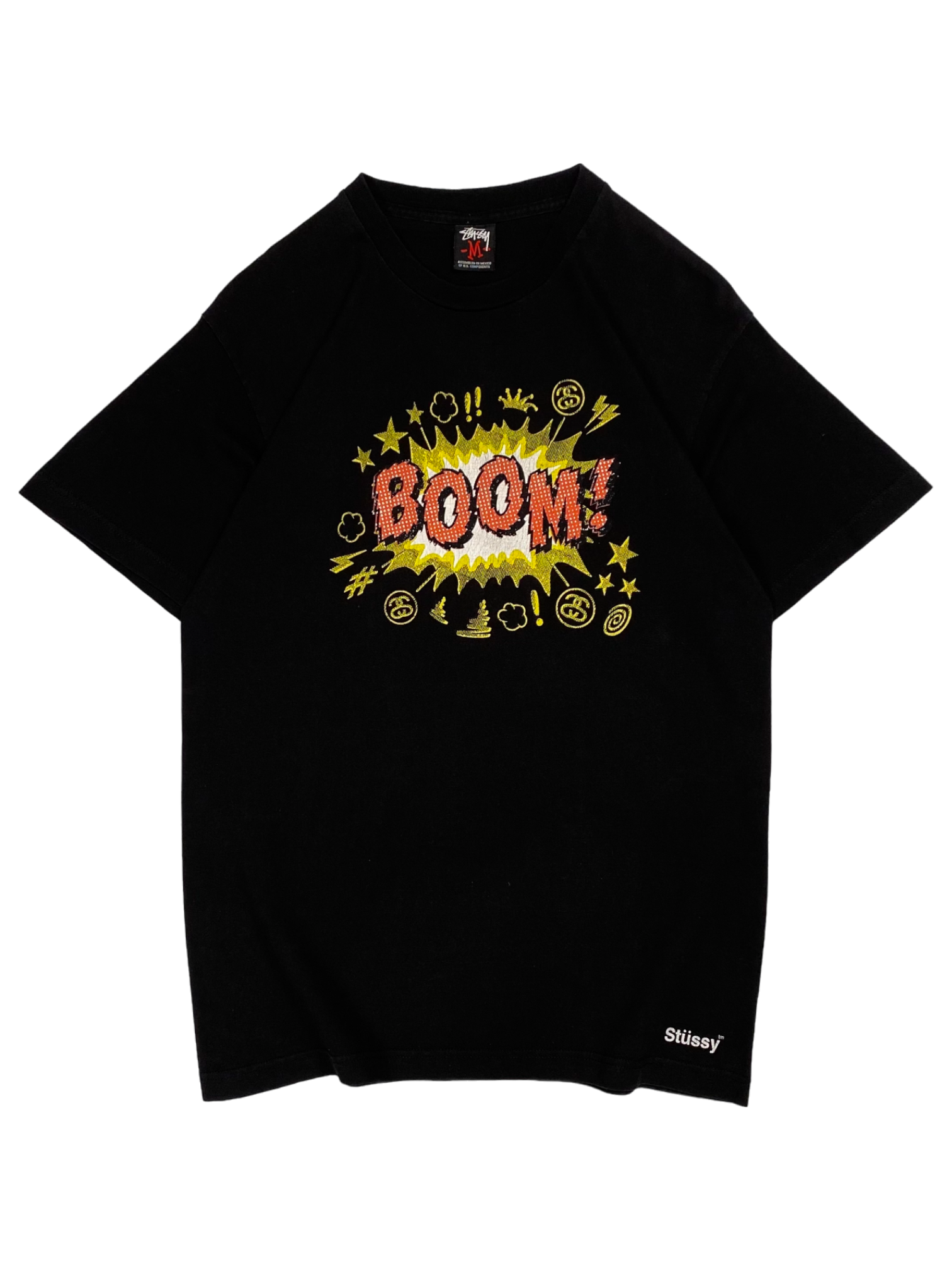 Stussy Vintage Black Boom Logo Tee